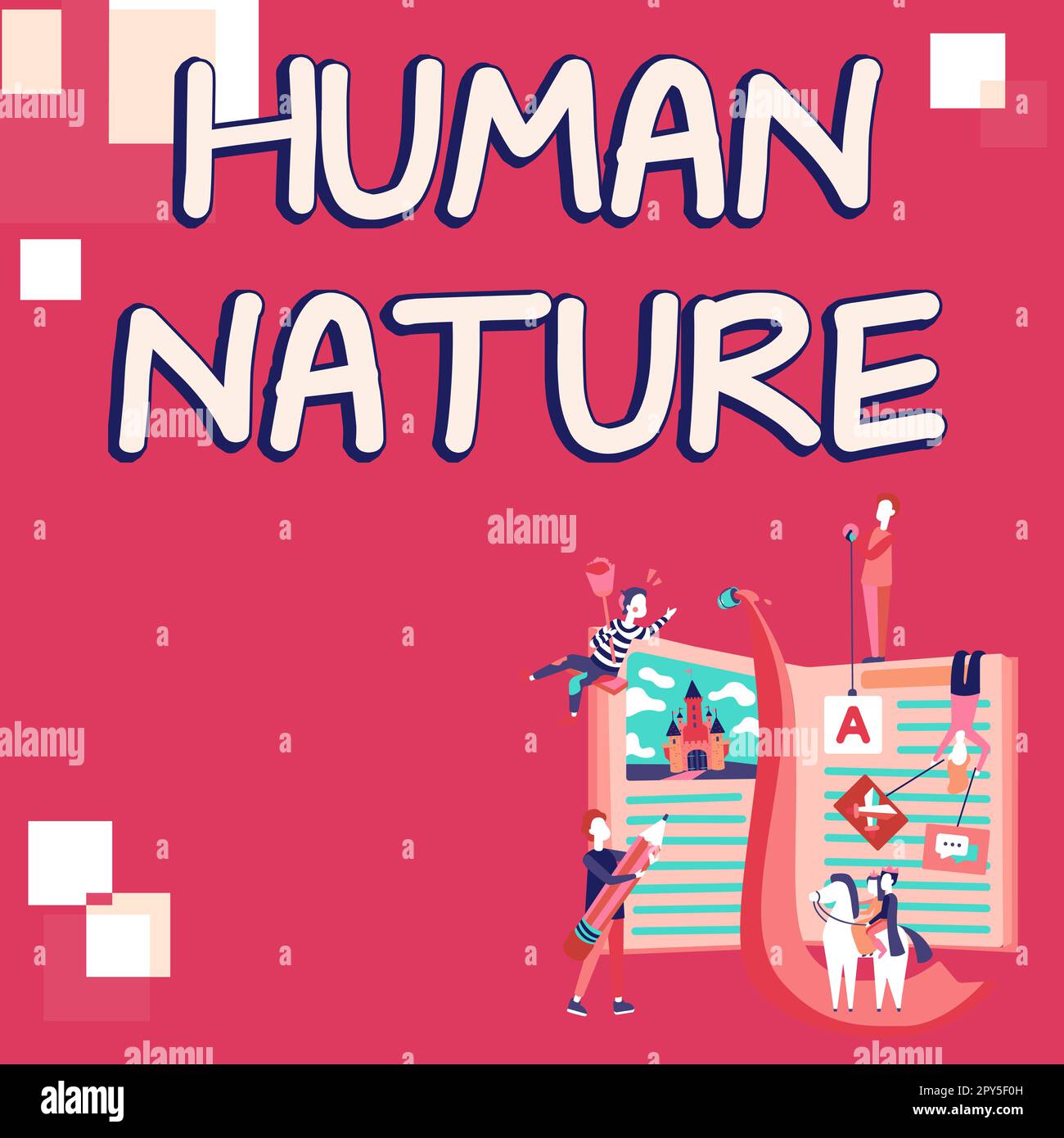 Sign displaying Human Nature. Business concept psychological ...