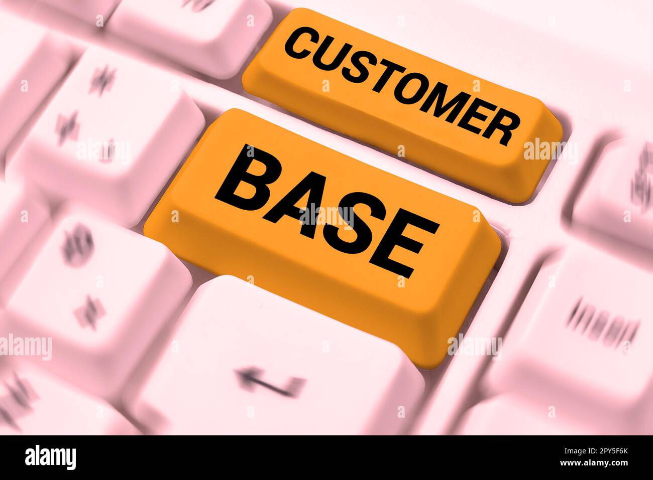 Hand writing sign Customer Base. Concept meaning encourage customers to ...