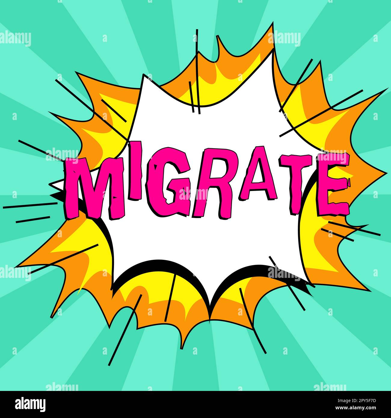 Writing displaying text Migrate. Word for to move or travel from one ...