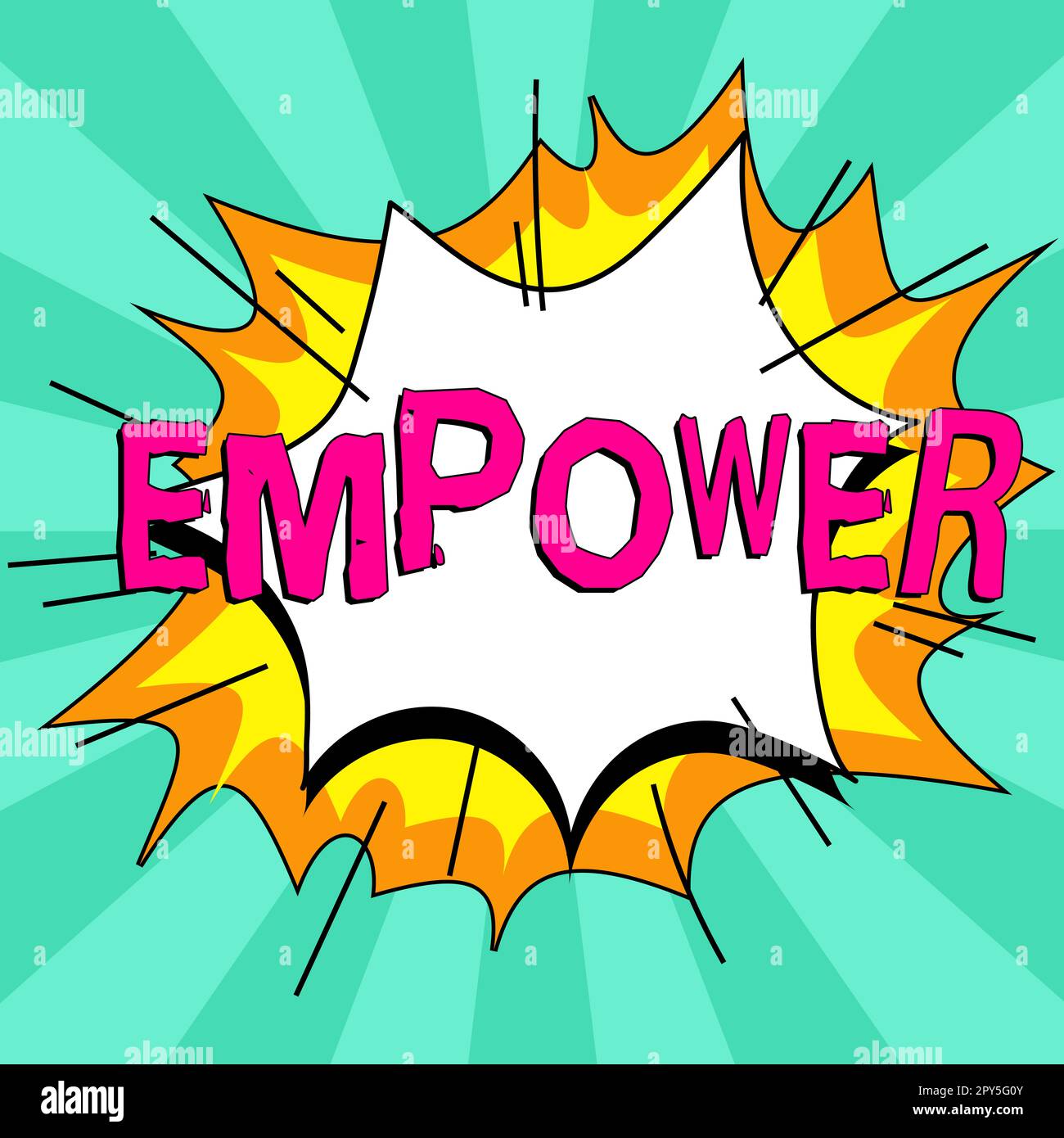Conceptual caption Empower. Word Written on to give power or authority ...