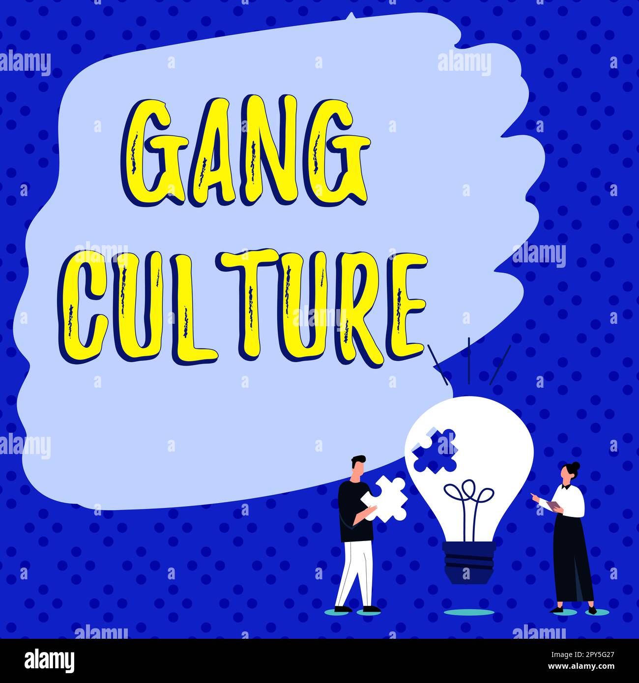 Hand writing sign Gang Culture. Business approach particular ...