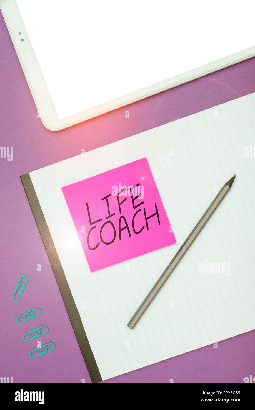 Conceptual display Life Coach. Business showcase A person who advices ...