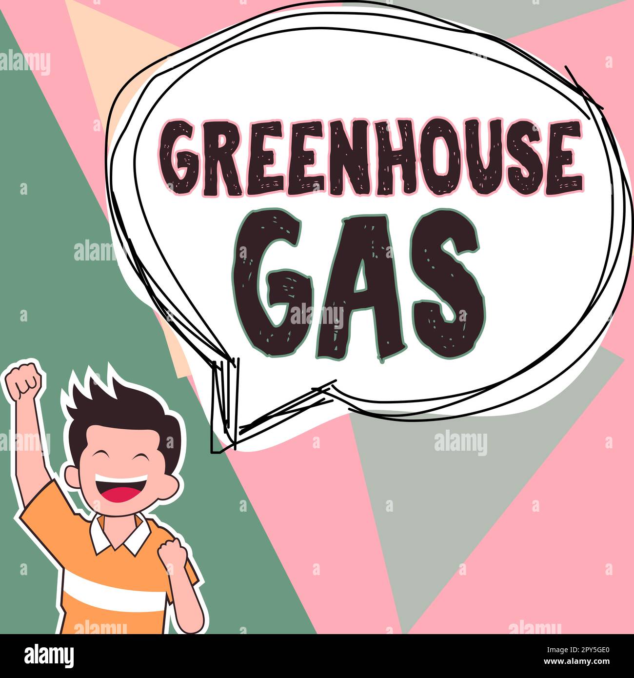 Text showing inspiration Greenhouse Gas. Business approach carbon ...