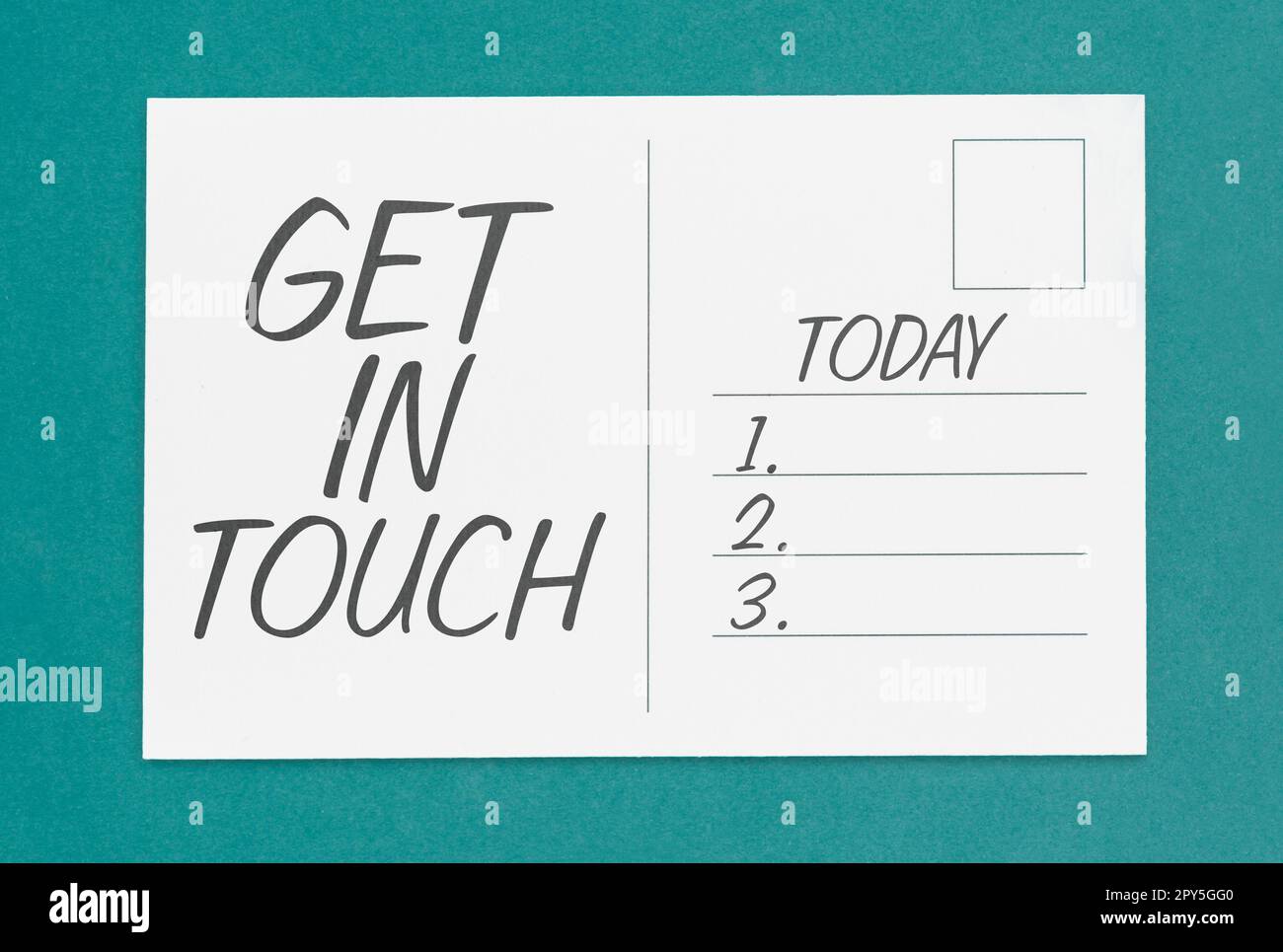 Writing displaying text Get In Touch. Business concept Stay in contact ...