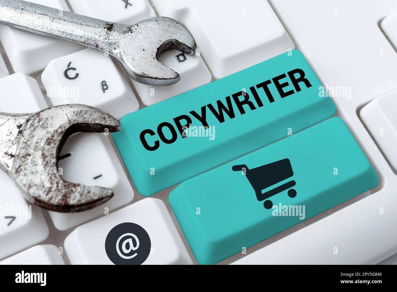 Text sign showing Copywriter. Business showcase writing the text of ...