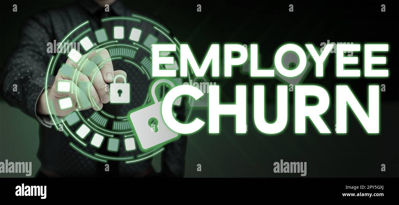 Conceptual caption Employee Churn, Business concept rate of change of ... Conceptual caption Employee Churn, Business concept rate of change of ...