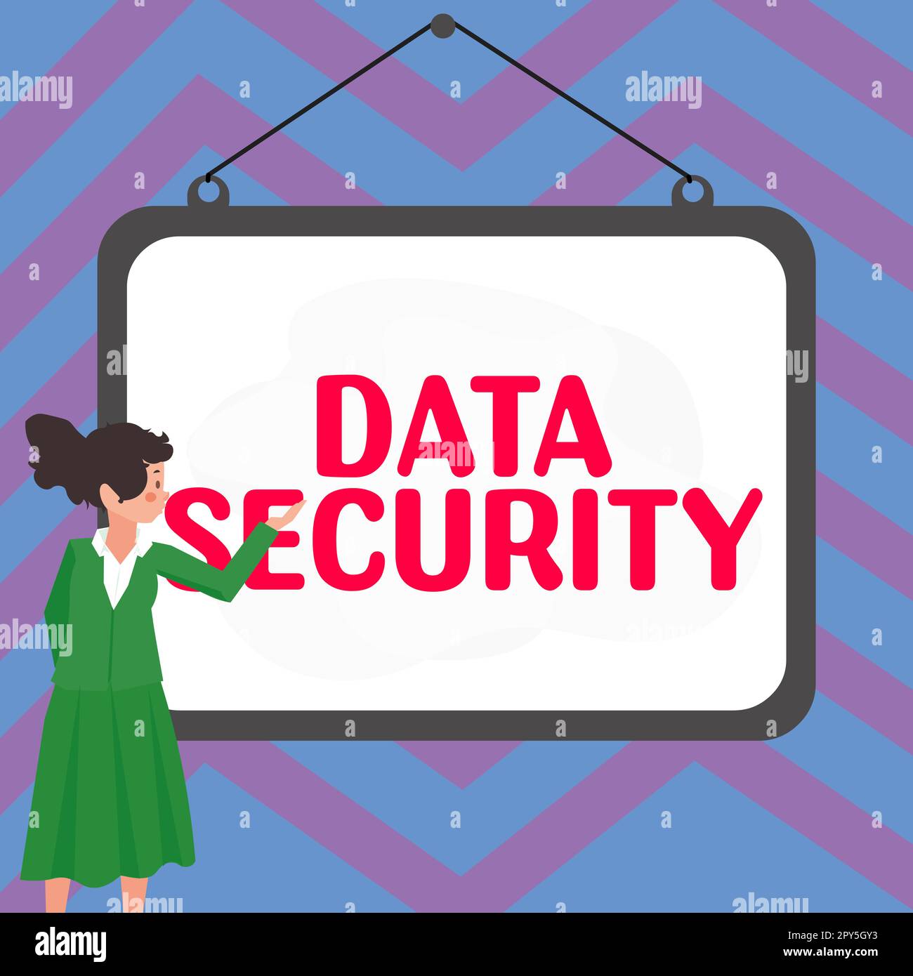 Hand writing sign Data Security. Concept meaning Confidentiality Disk ...