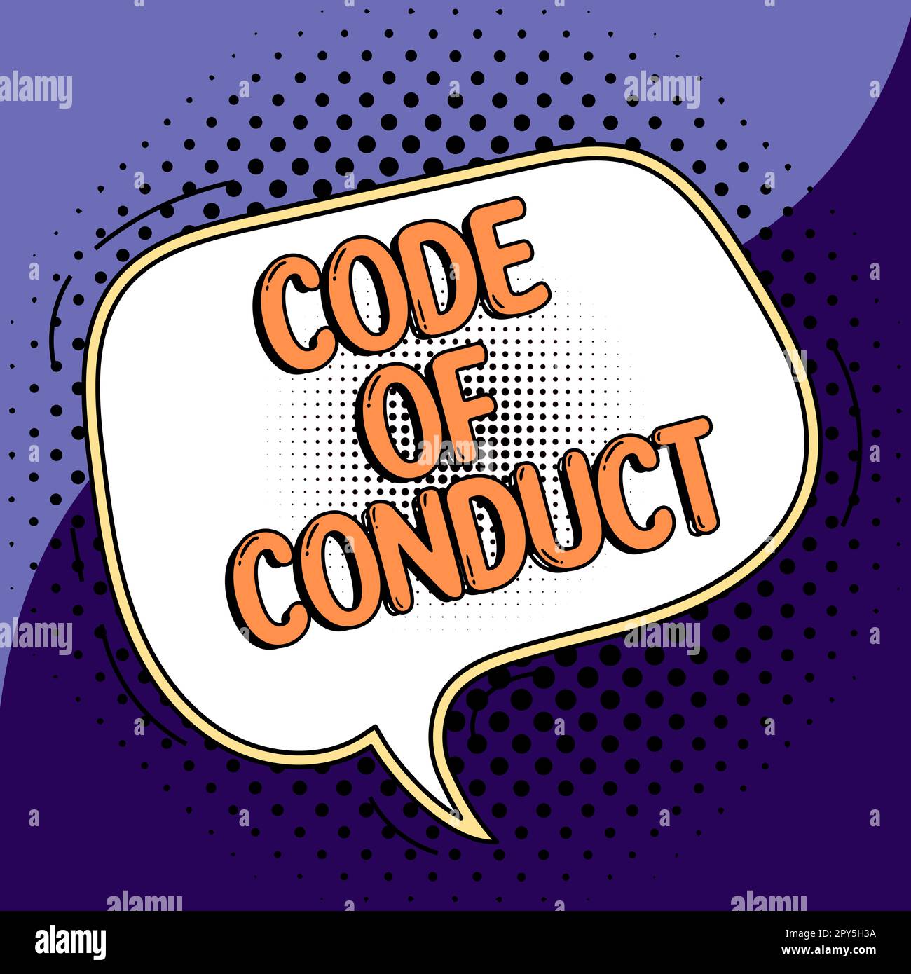 Text sign showing Code Of Conduct. Business showcase Ethics rules moral ...