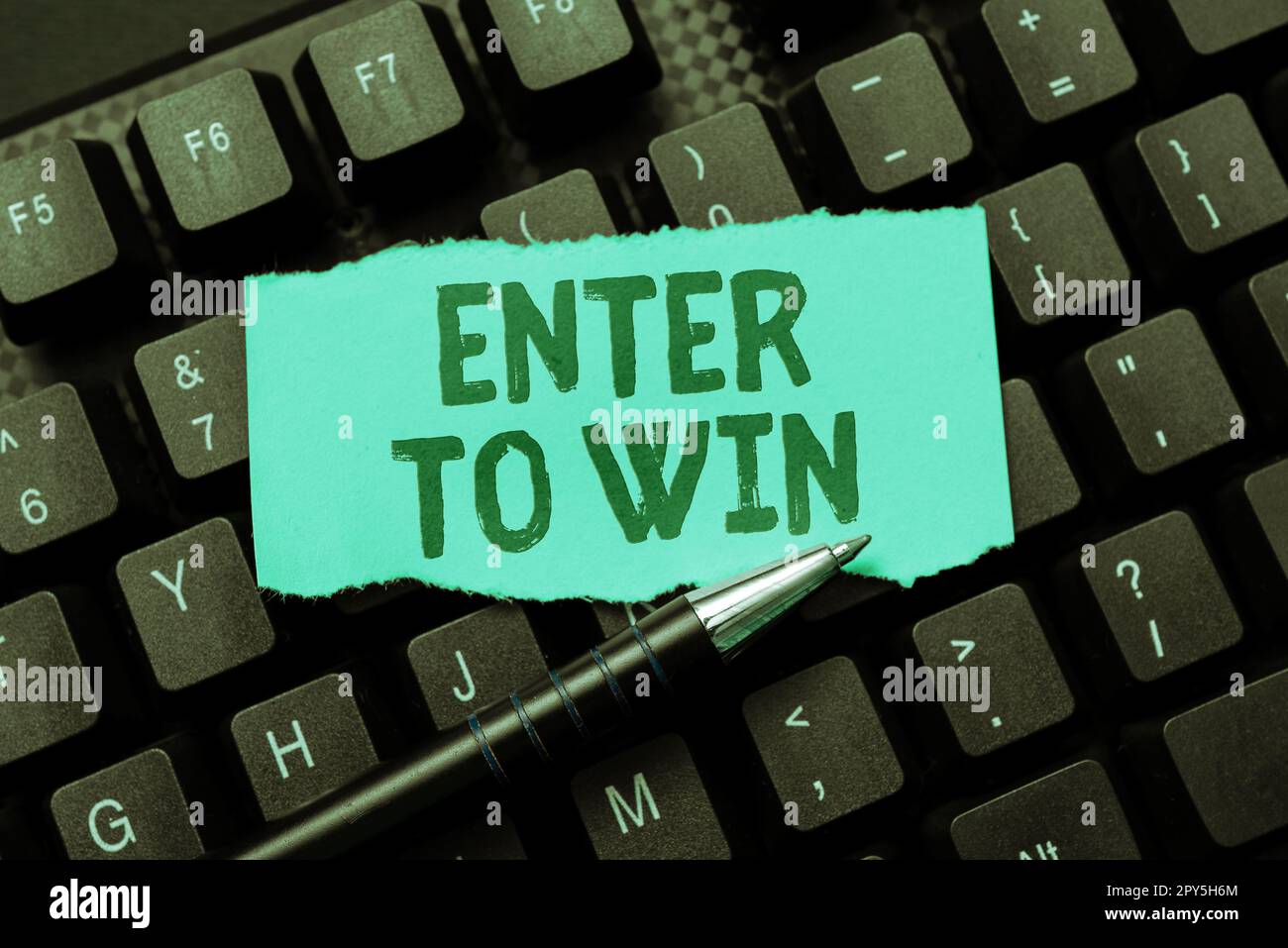 Handwriting text Enter To Win. Word Written on exchanging something ...