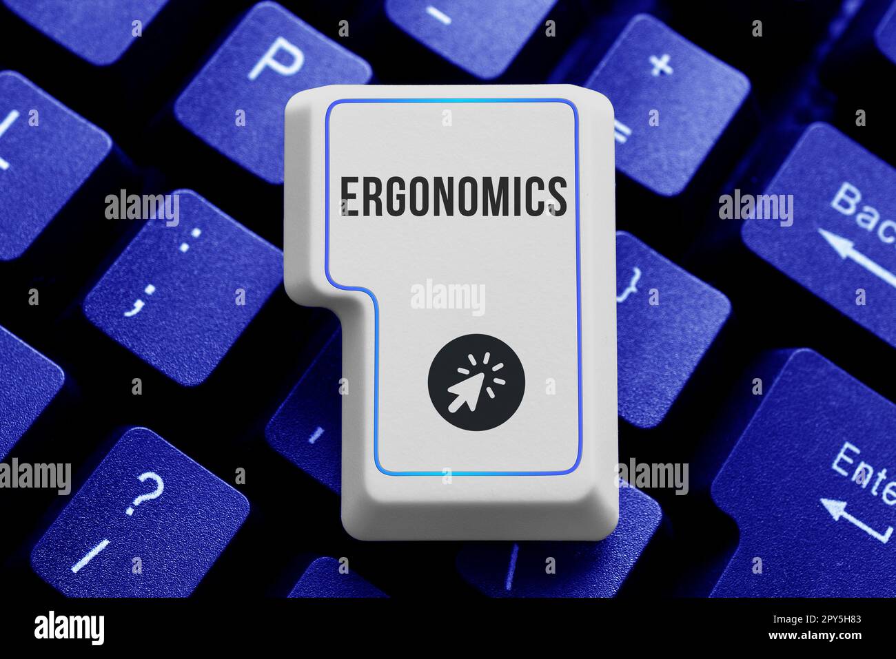 Hand writing sign Ergonomics. Business idea fitting or designing a ...