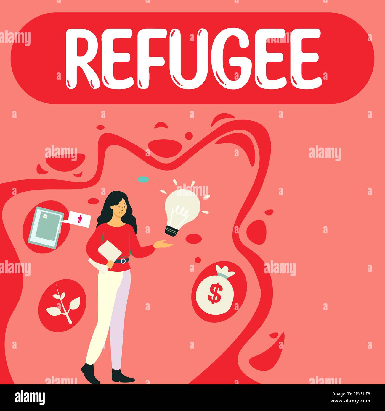 Writing displaying text Refugee. Business concept refer to movements of ...
