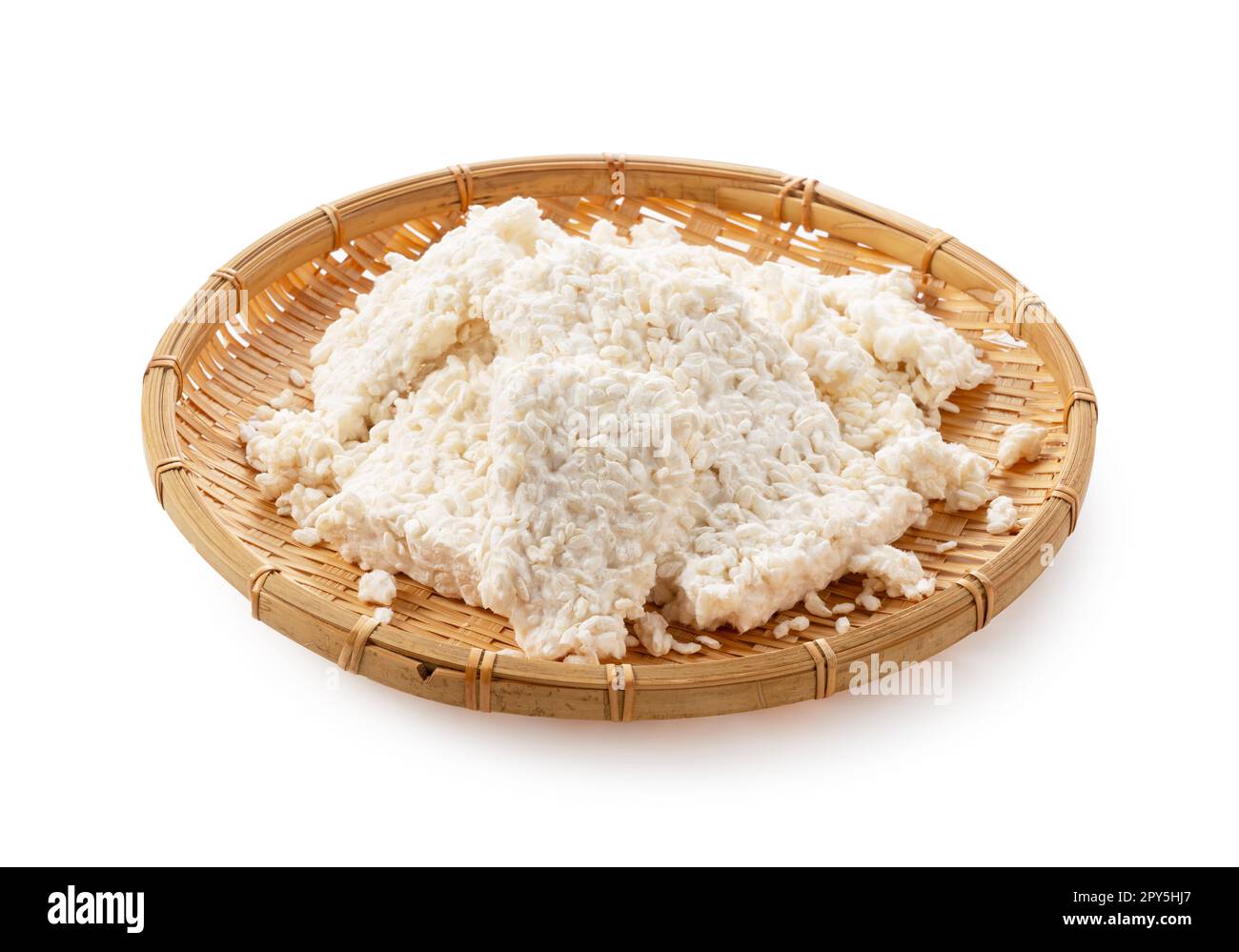 Rice malt placed against a white background. Koji mold Stock Photo - Alamy