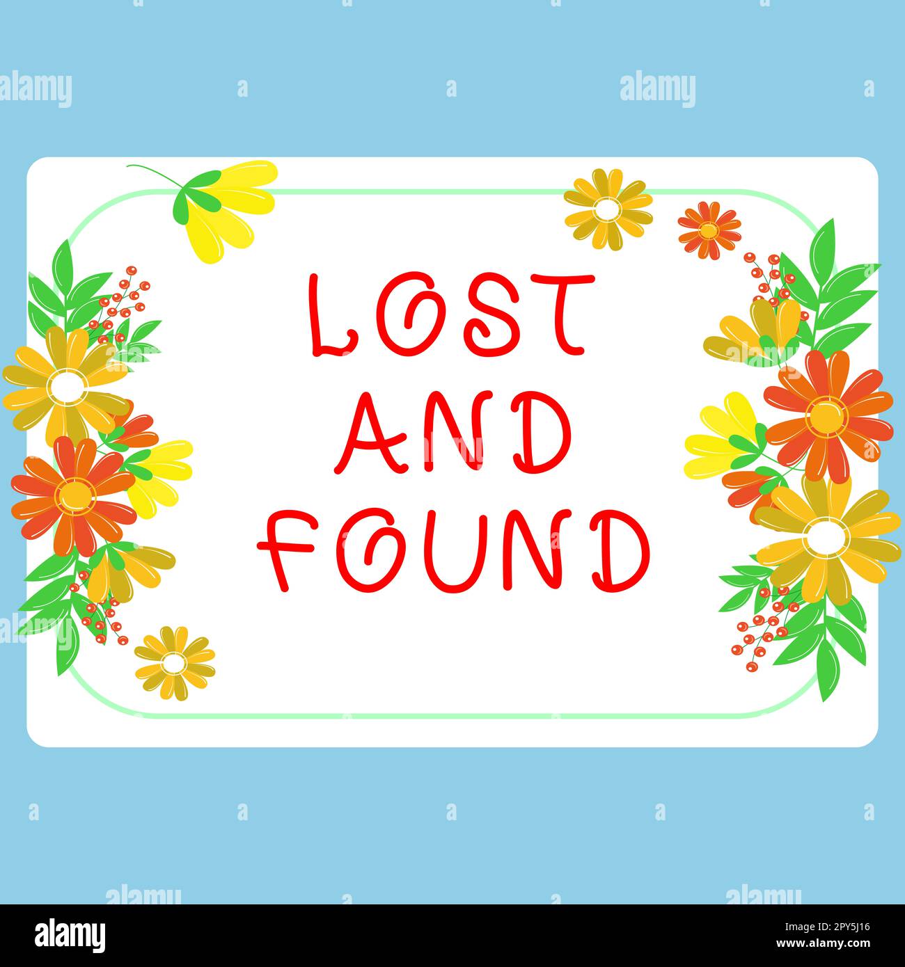 Text showing inspiration Lost And Found. Business overview Place where ...