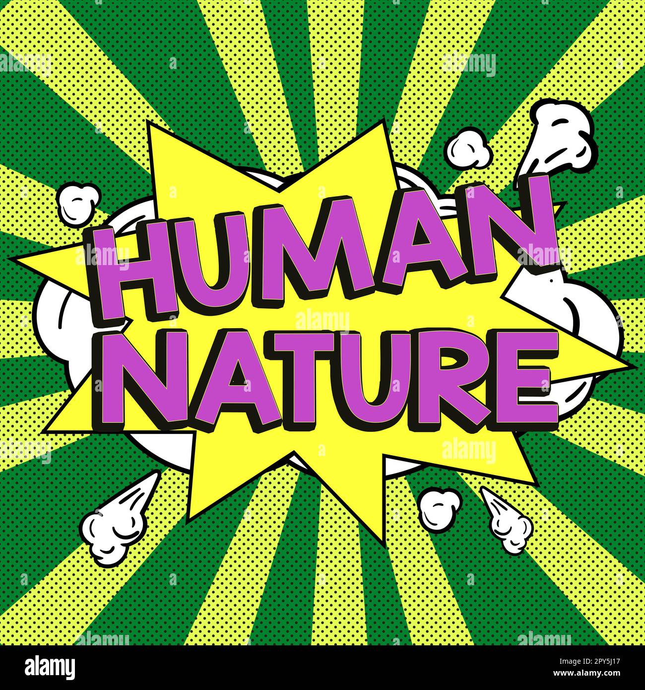 Text showing inspiration Human Nature. Business concept psychological ...