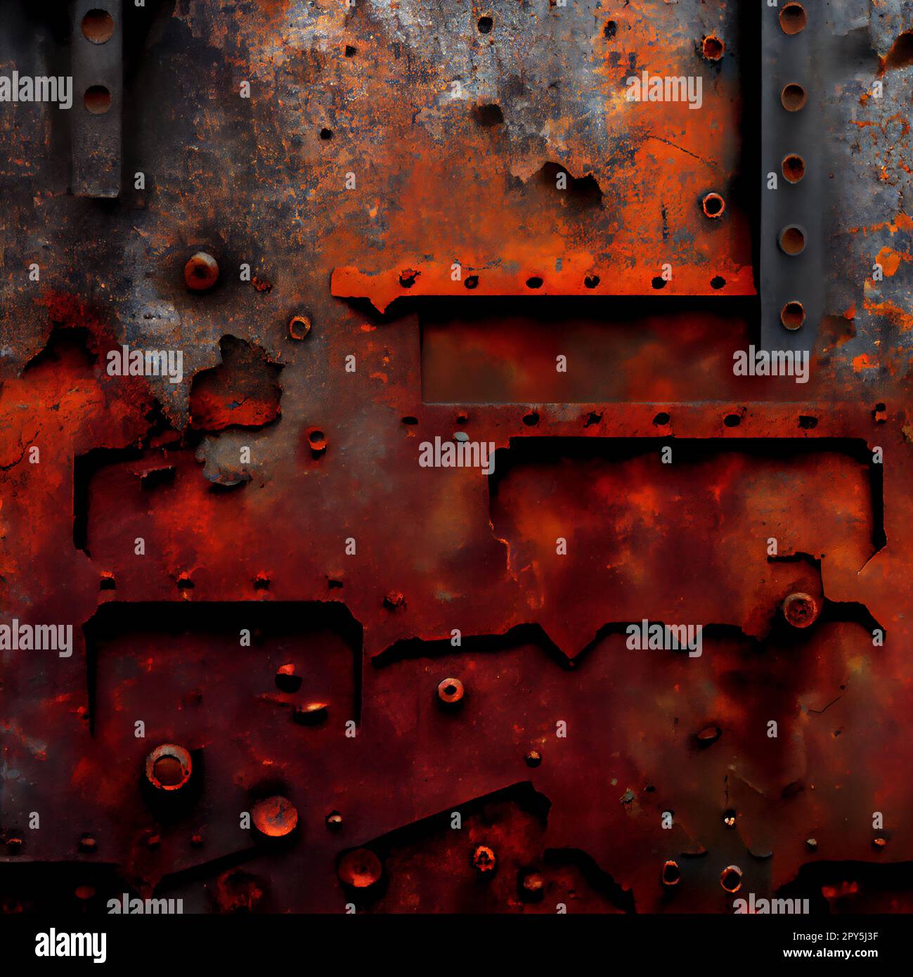 Rusty metal plates hi-res stock photography and images - Alamy