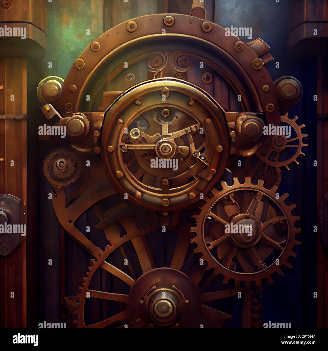 Steampunk Pipes And Gears