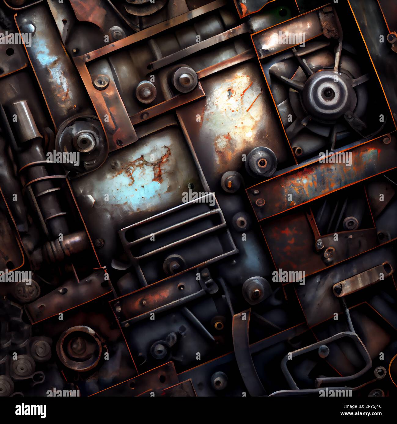 Rusty metal plates hi-res stock photography and images - Alamy