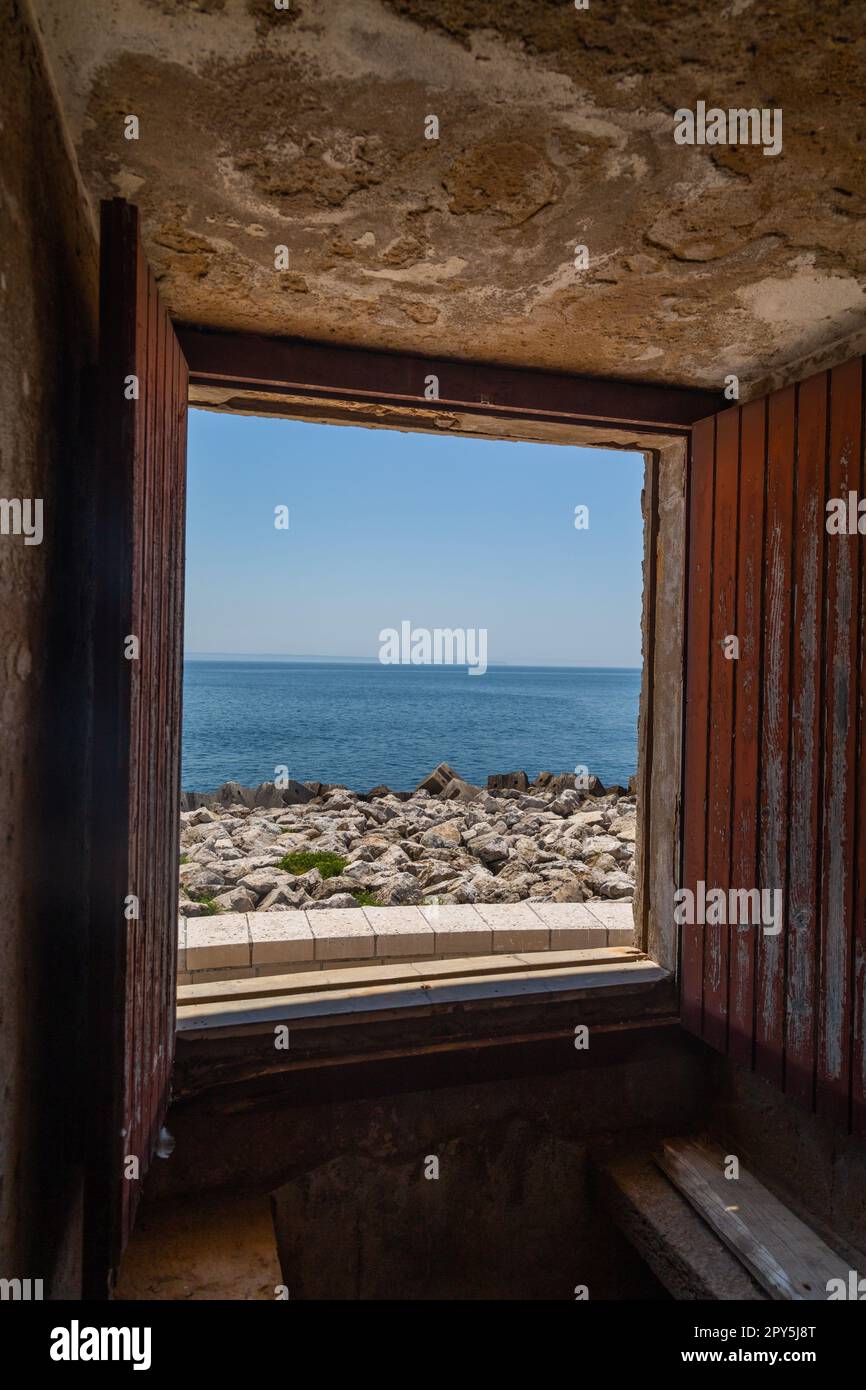 the Bugio Lighthouse in Lisbon Stock Photo - Alamy