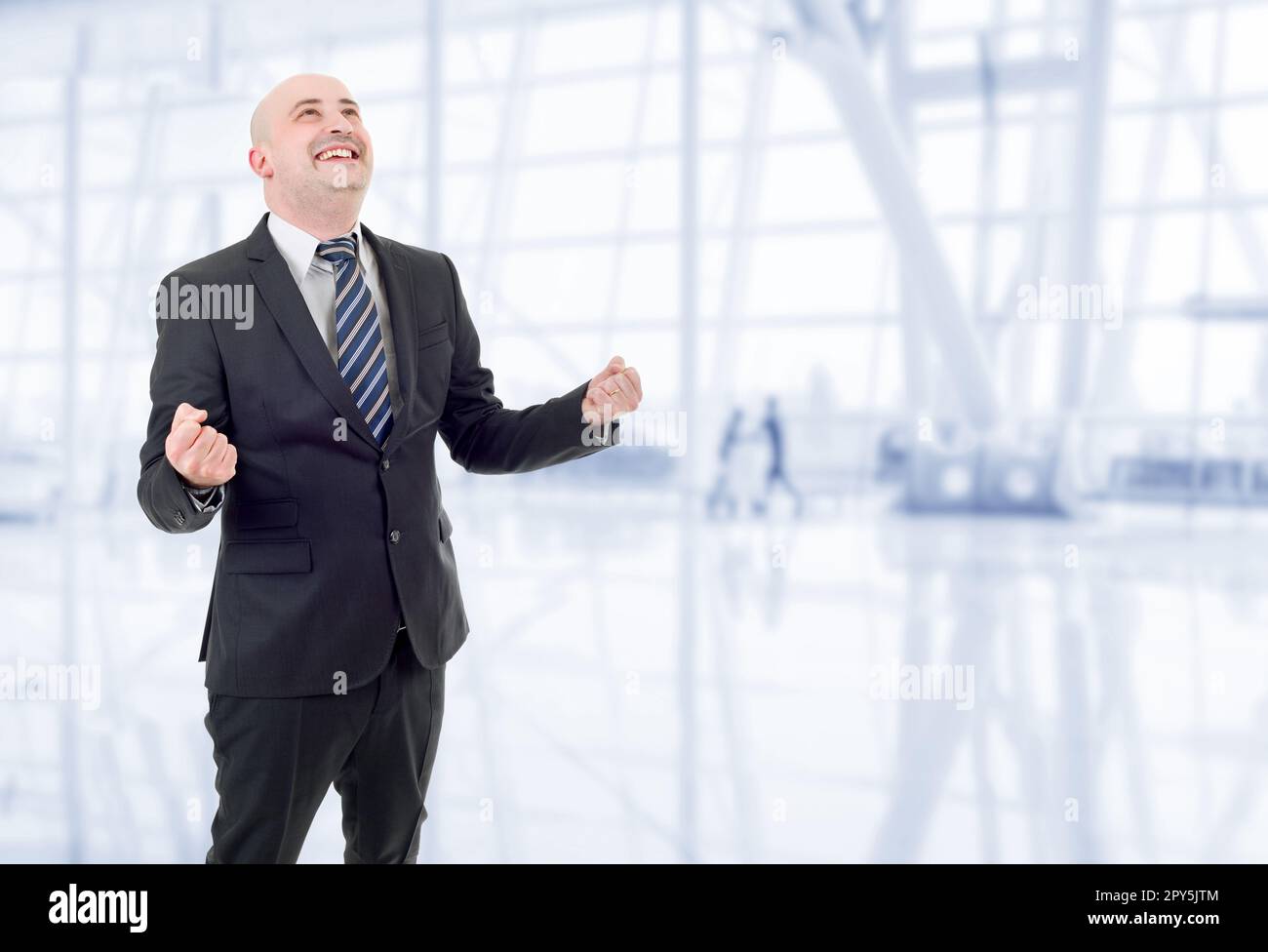 businessman winning at the office Stock Photo - Alamy
