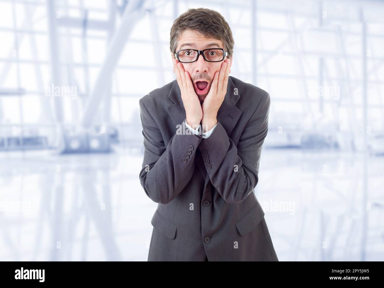 Surprised look young man hi-res stock photography and images - Alamy