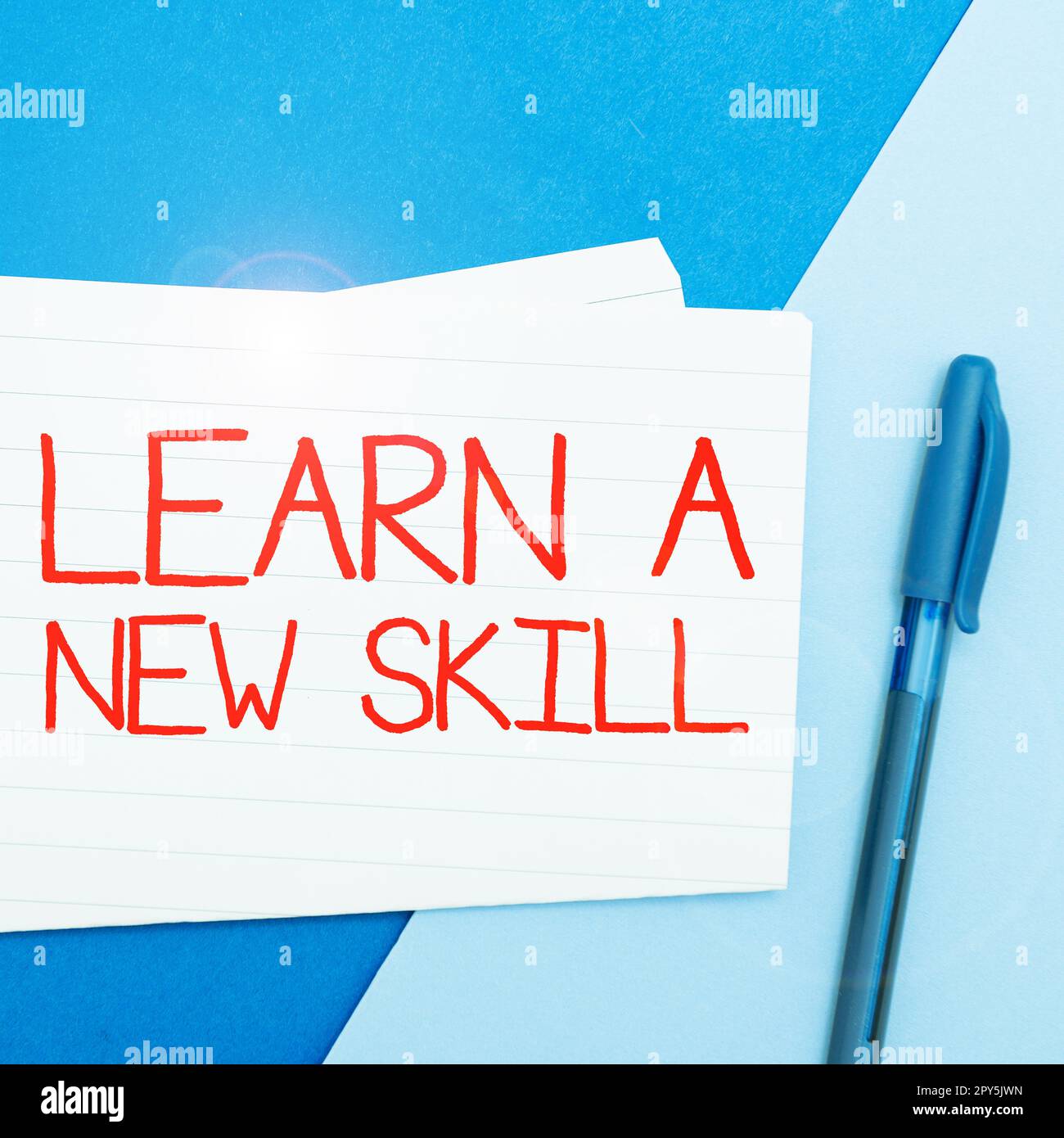 Text showing inspiration Learn A New Skill. Conceptual photo acquisition knowledge through study ...