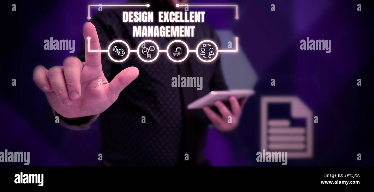 Conceptual caption Design Excellent Management. Concept meaning ... Conceptual caption Design Excellent Management. Concept meaning ...