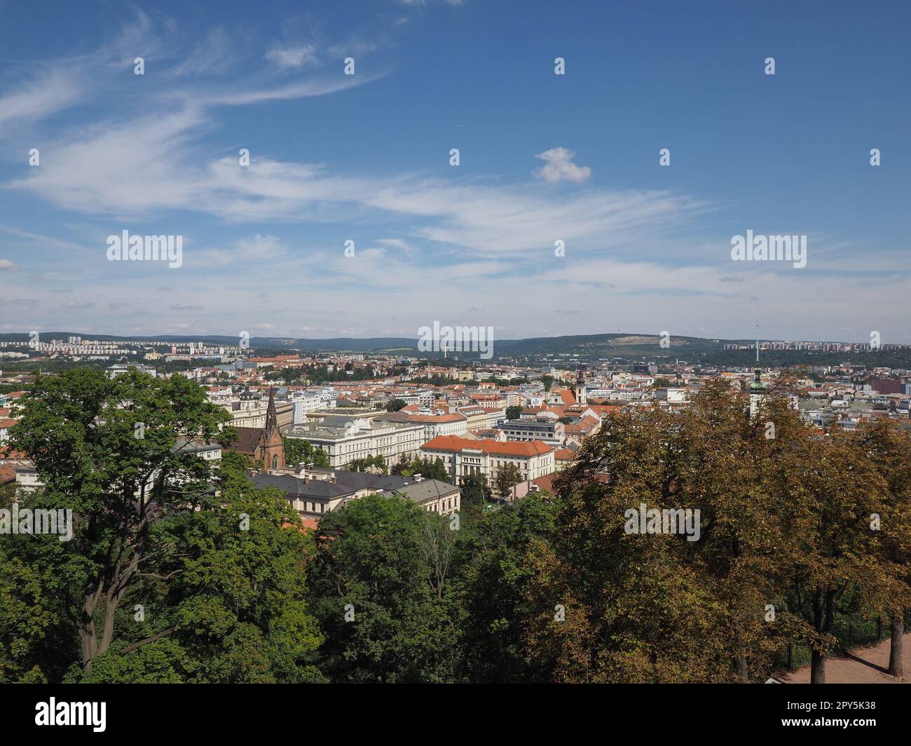 Aerial view of Brno Stock Photo - Alamy