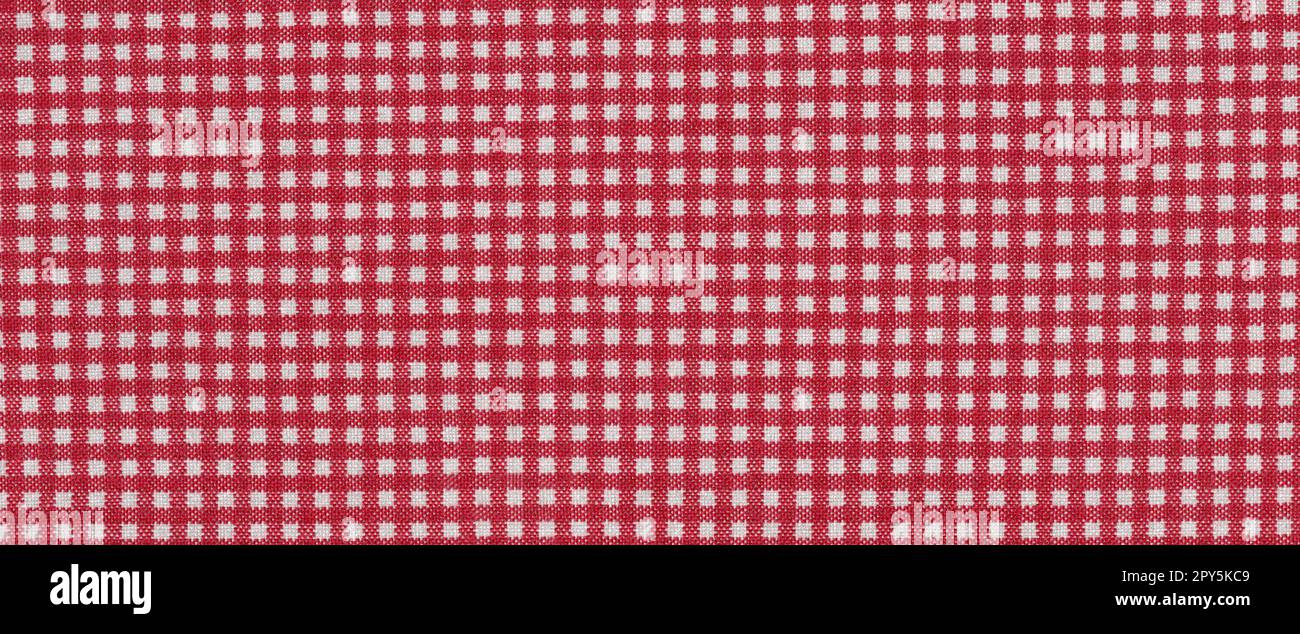 Red checkered tablecloth background texture. Horizontal banner Stock ...