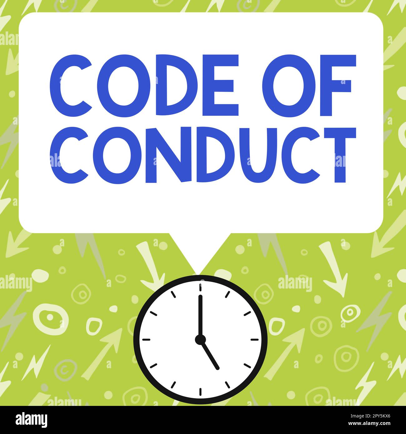 Hand writing sign Code Of Conduct. Internet Concept Ethics rules moral ...