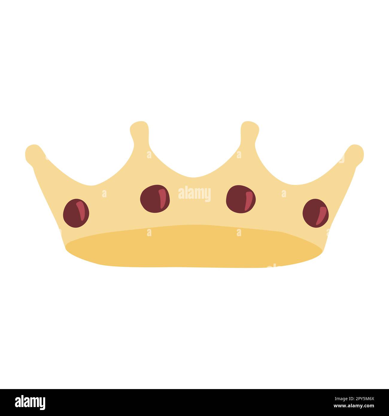 Cartoon style royal crown with gems, symbol of British UK monarchy ...