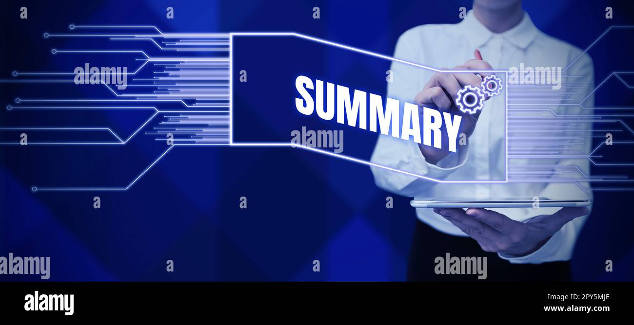 Conceptual Caption Summary Business Concept Brief Statement Abstract Synopsis Concise