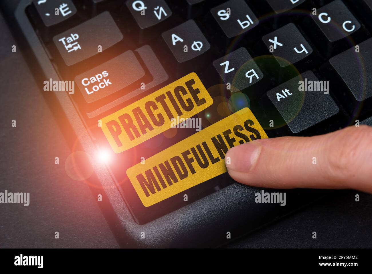 Practice mindfulness self awareness hi-res stock photography and images - Alamy
