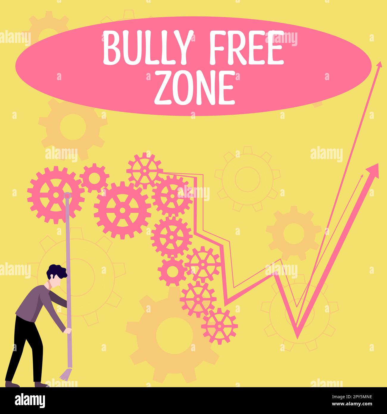Inspiration showing sign Bully Free Zone. Business overview Be ...