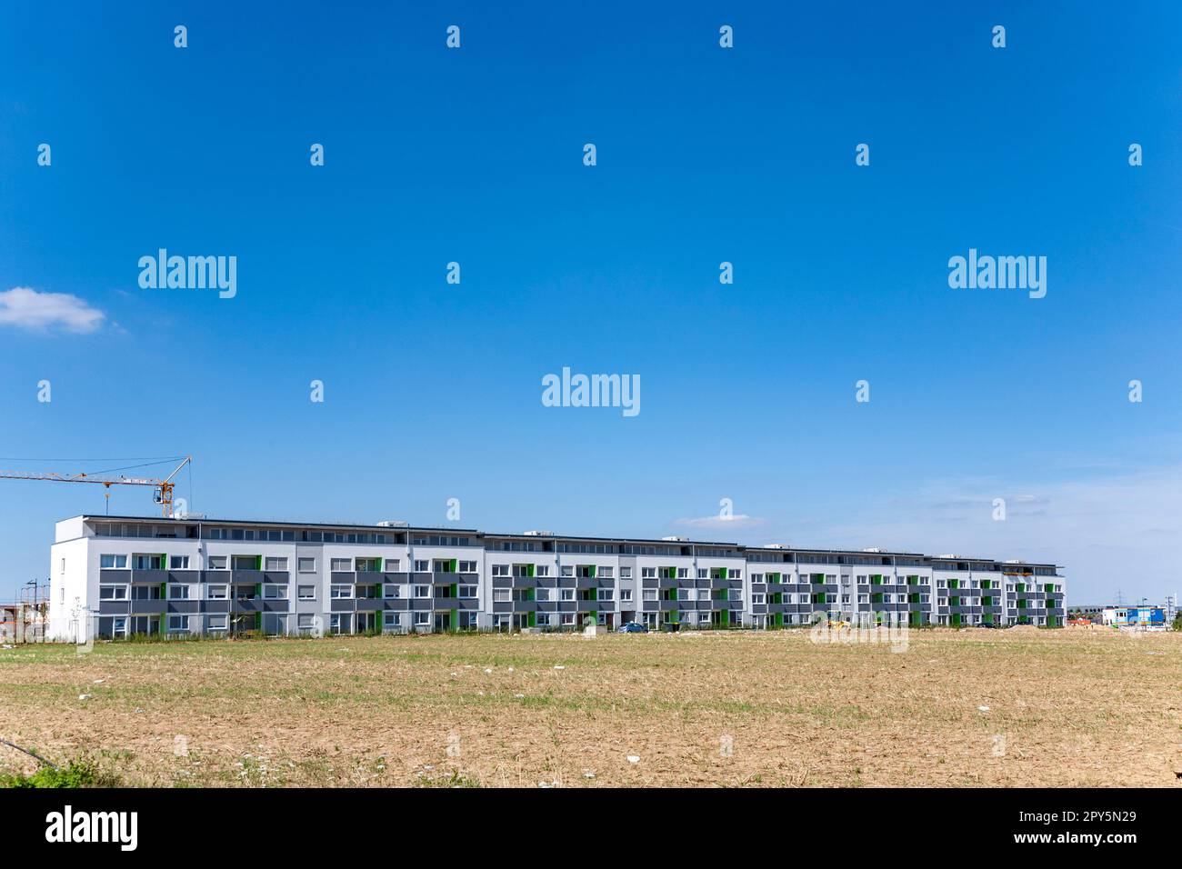 new housing area in beautiful landscape Stock Photo - Alamy