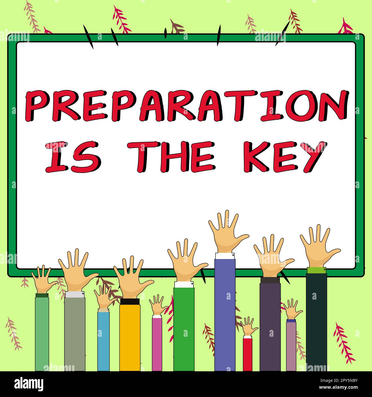 Handwriting Text Preparation Is The Key Concept Meaning Action Of