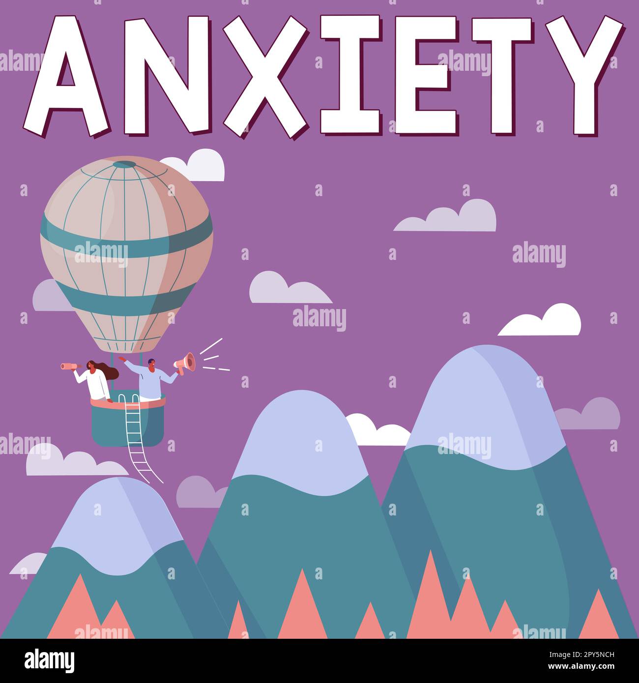 Conceptual caption Anxiety. Business showcase Excessive uneasiness and ...