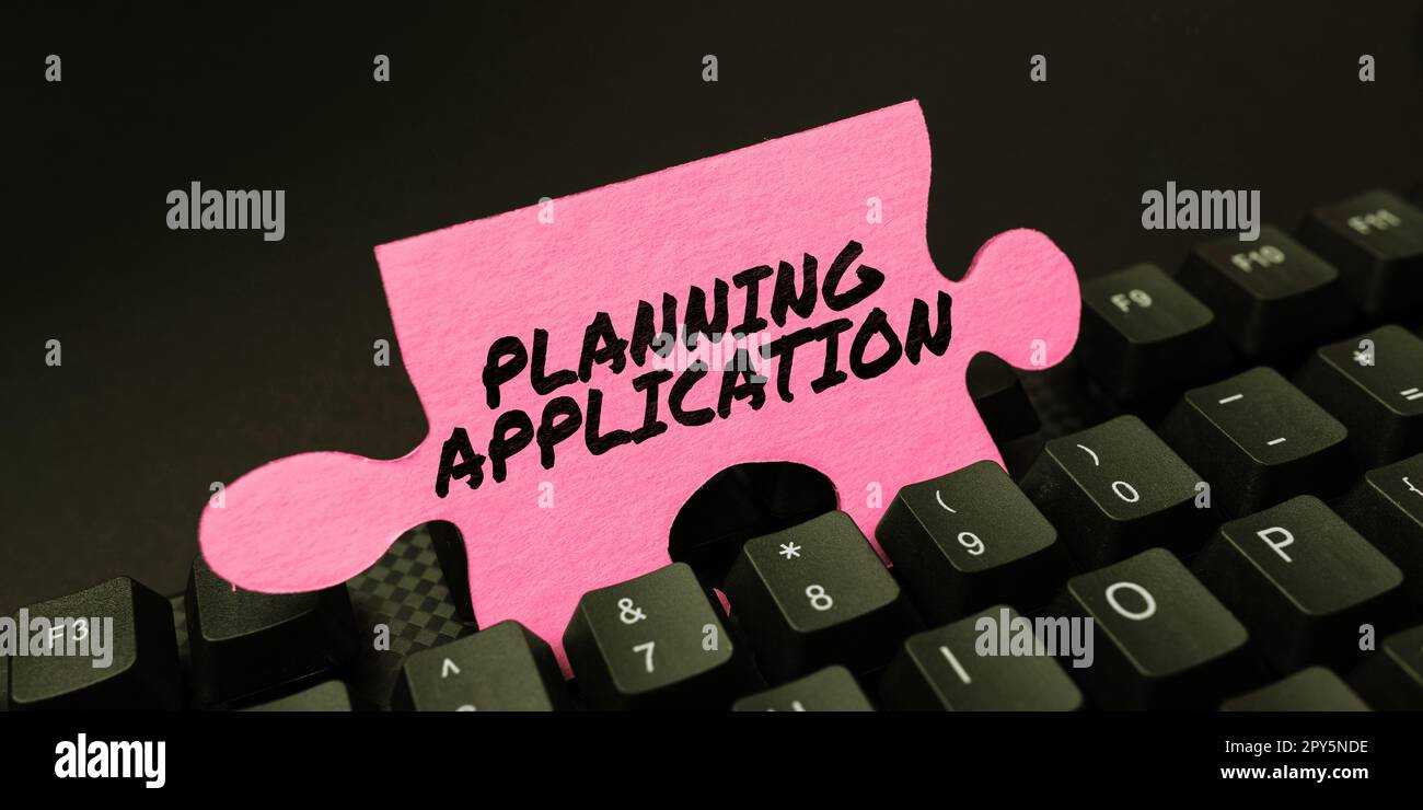 Conceptual display Planning Application. Business approach request to a local authority for ...