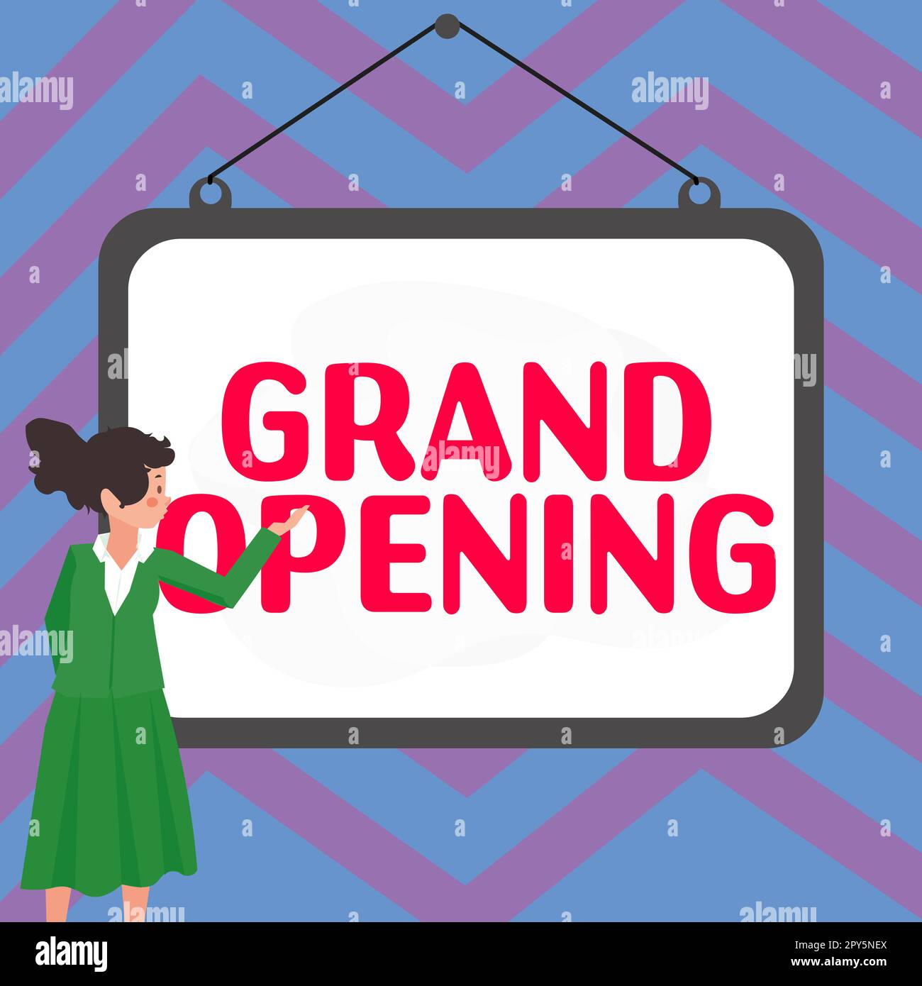 Text caption presenting Grand Opening. Word for Ribbon Cutting New ...