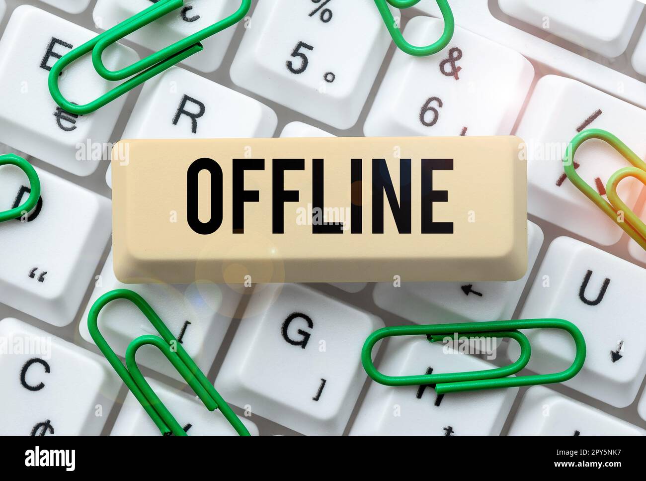 Handwriting text Offline. Internet Concept Not having directly ...