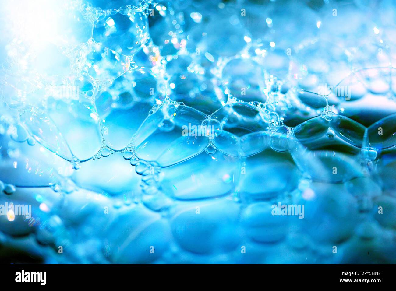 Detergent bubbles, bubble closeup background image Stock Photo - Alamy