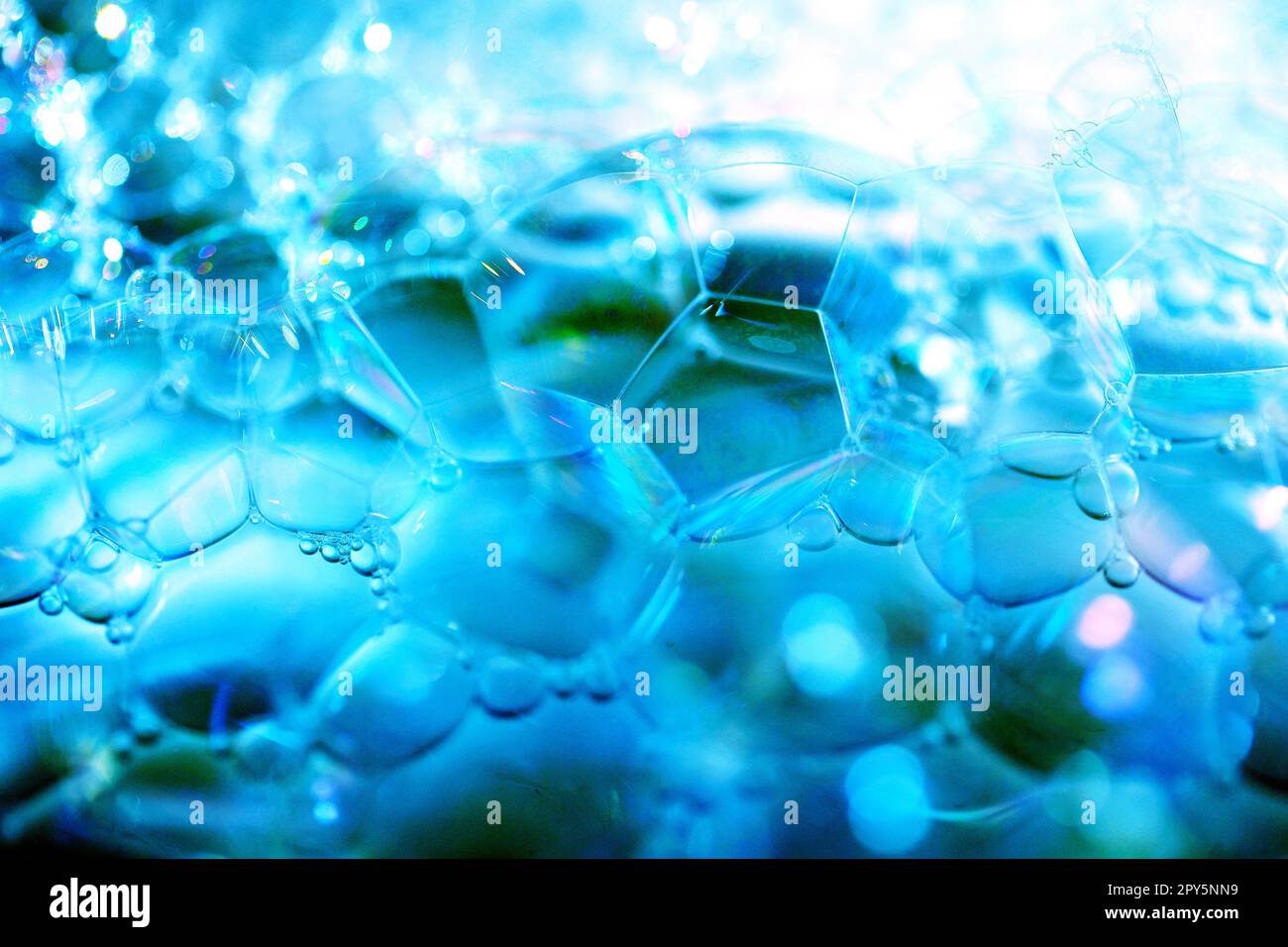 Detergent bubbles, bubble closeup background image Stock Photo - Alamy