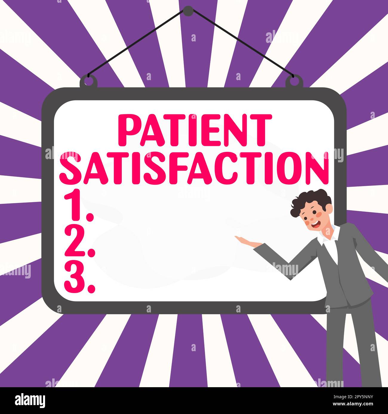 Hand writing sign Patient Satisfaction. Business concept Indicator for ...