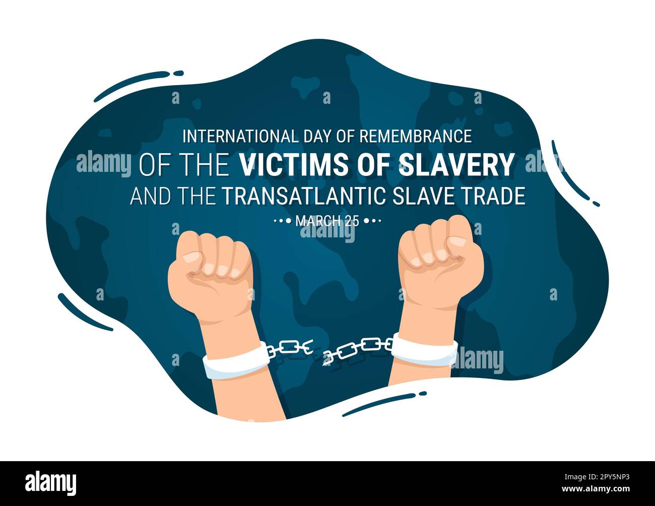 International Day of Remembrance of the Victims of Slavery and Transatlantic Slave Trade Hand ...