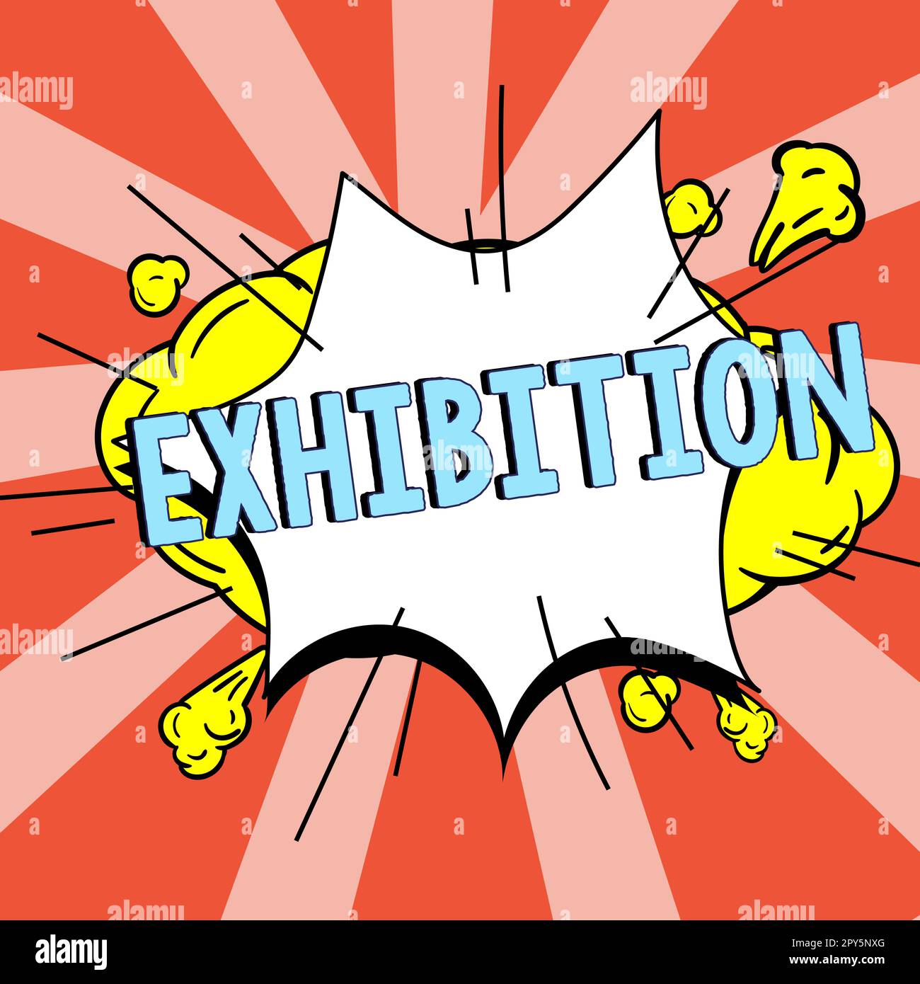 Hand writing sign Exhibition. Concept meaning and act of exposing ...