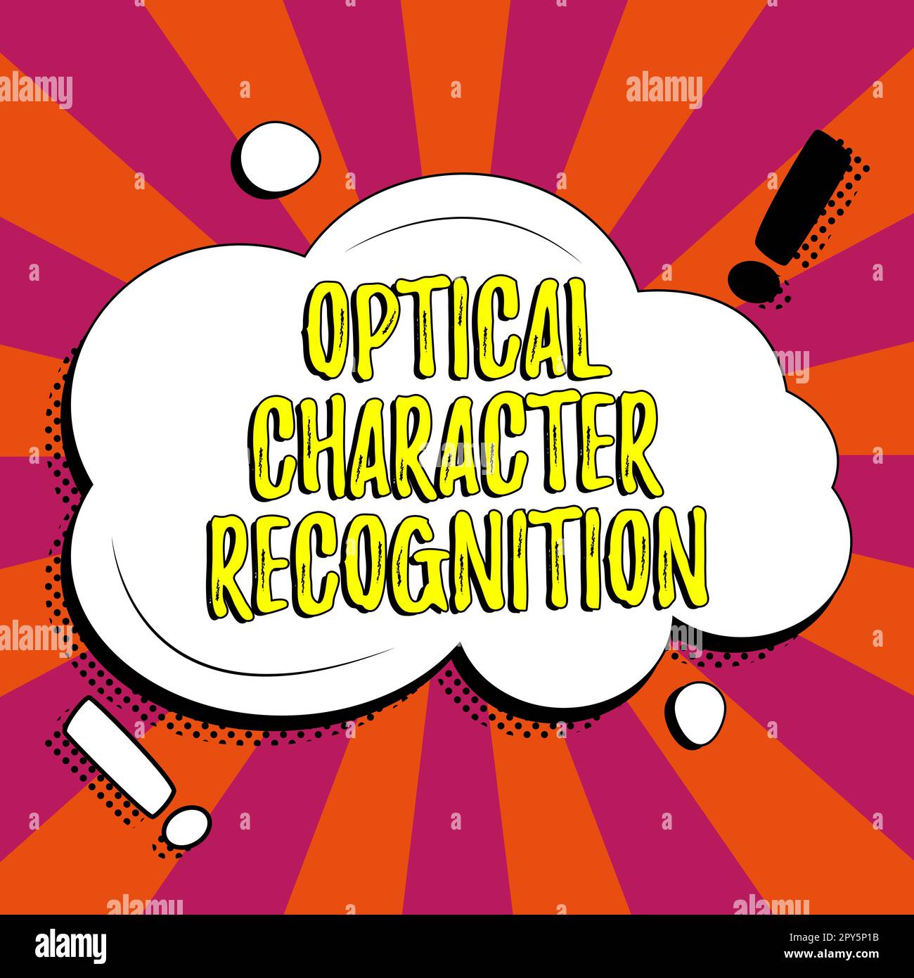 Writing displaying text Optical Character Recognition. Business ...