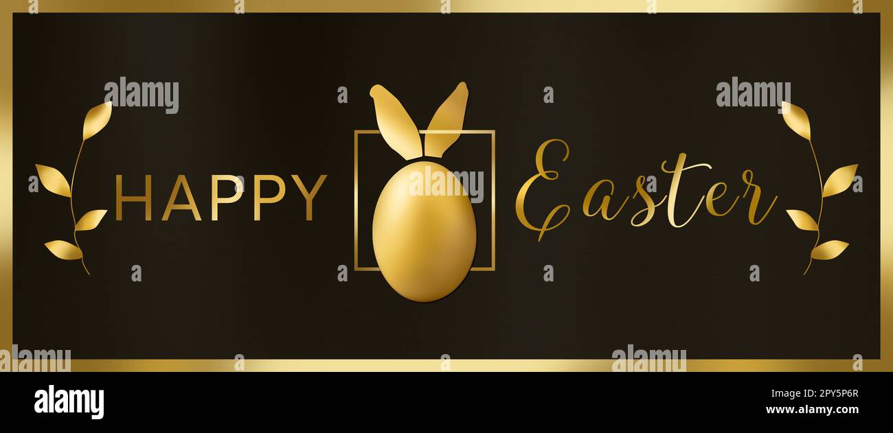 Easter greeting card black edition Stock Photo - Alamy