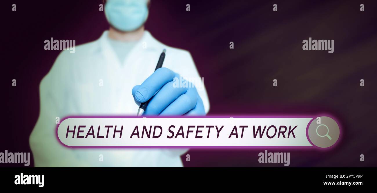 Handwriting text Health And Safety At Work. Word for Secure procedures ...