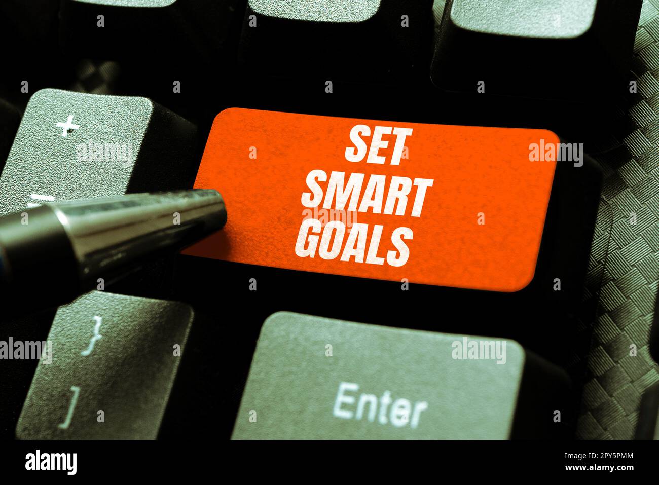 Inspiration showing sign Set Smart Goals. Internet Concept Establish ...