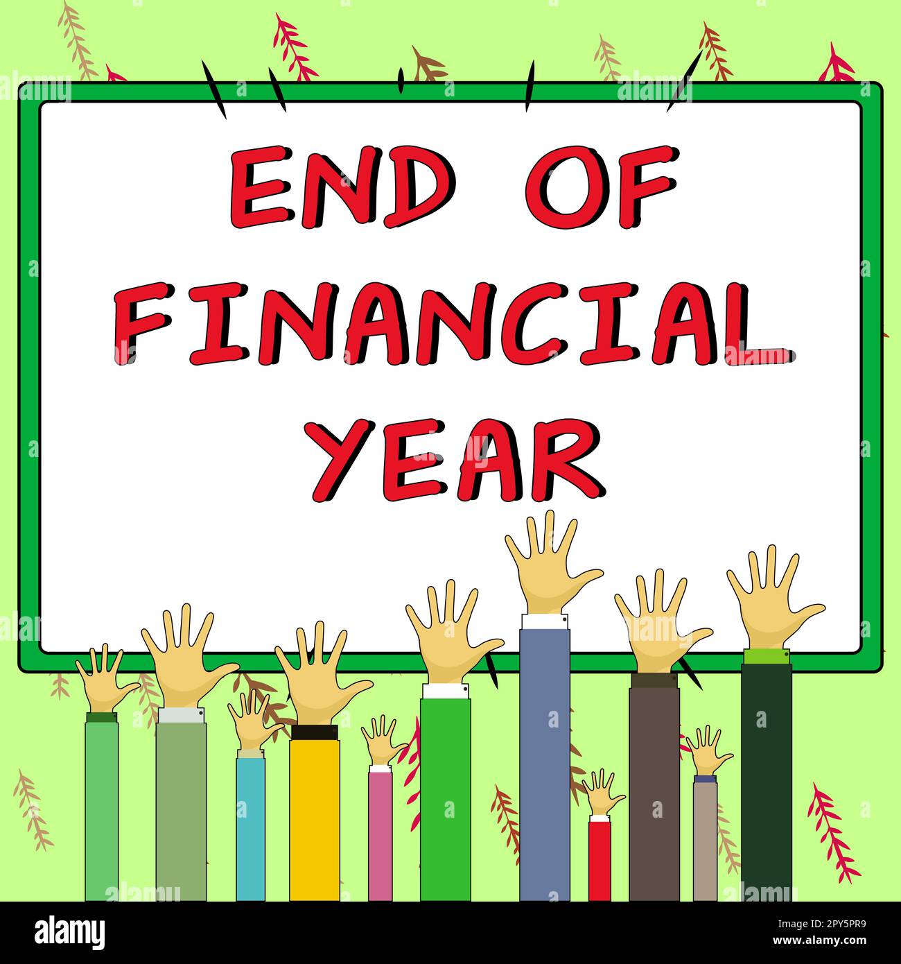 Writing displaying text End Of Financial Year. Business idea Revise and ...