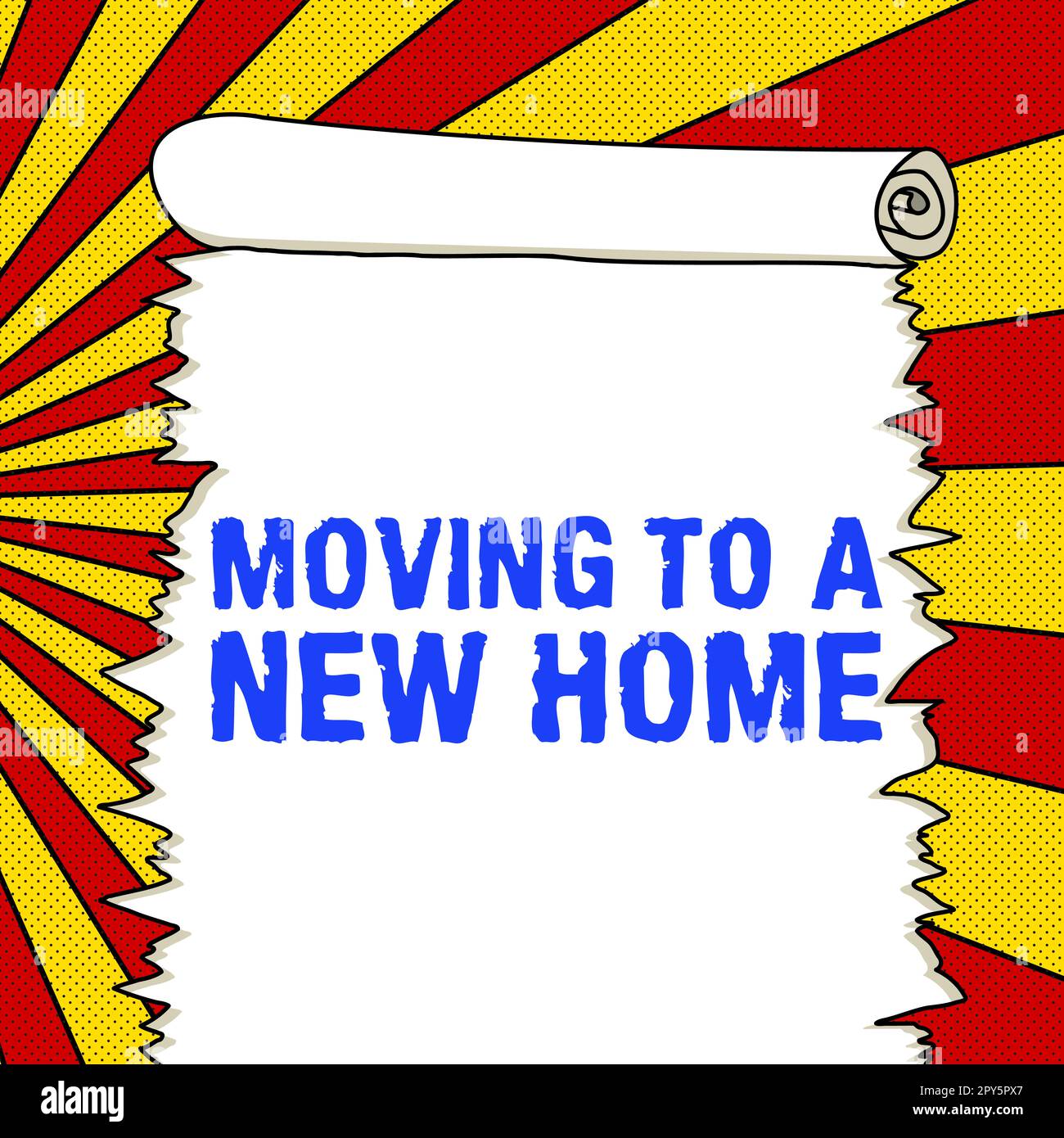 Sign displaying Moving To A New Home. Word for help moves the ...